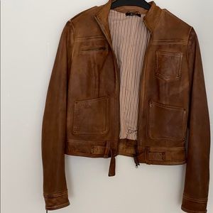 Blur | Jackets & Coats | Italian Leather Jacket | Poshmark